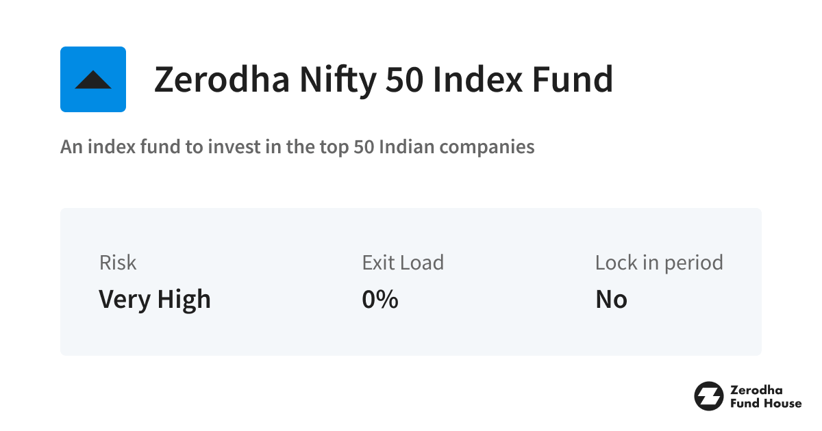 Invest in the Zerodha Nifty 50 Index Fund